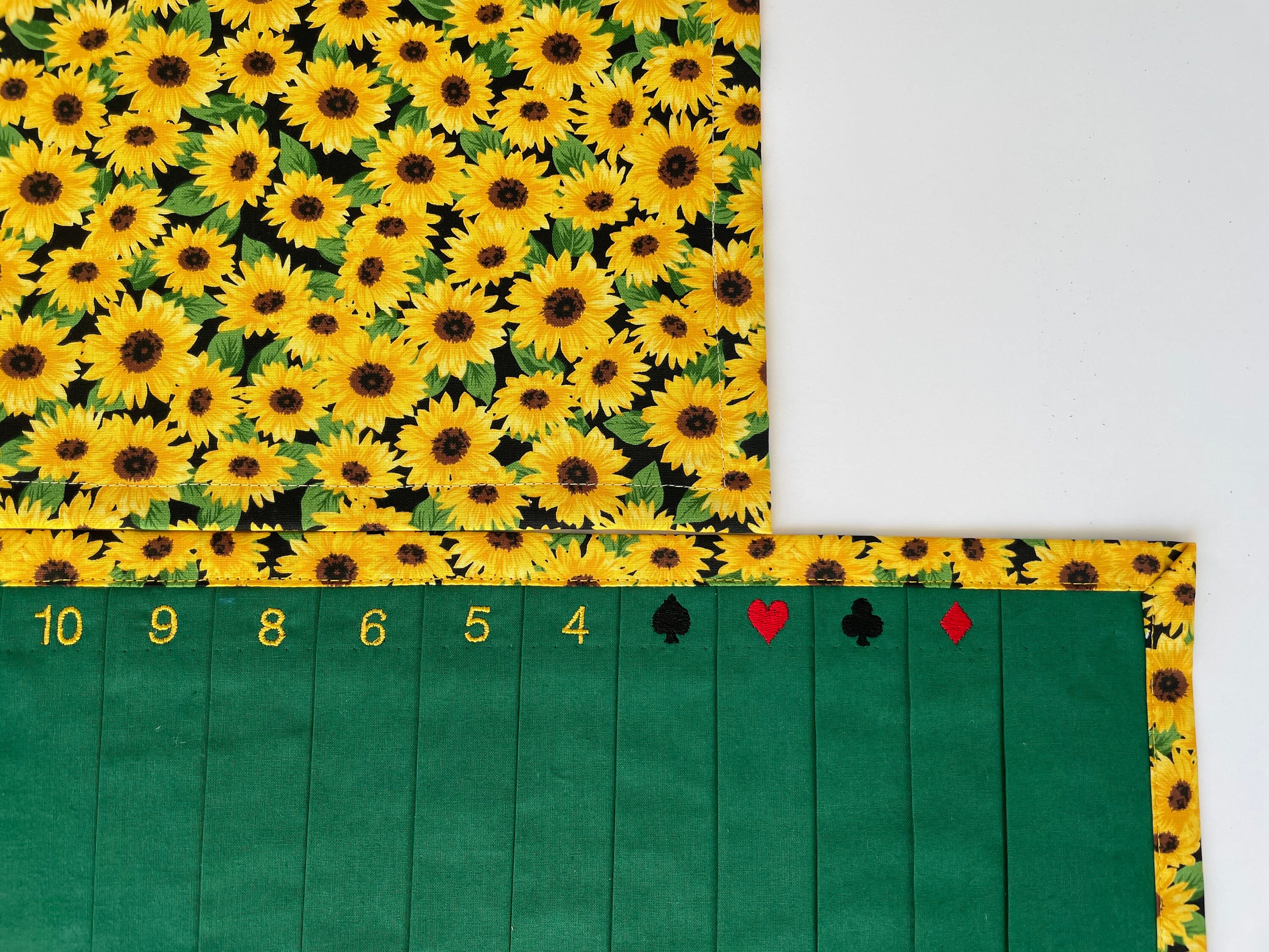 SAMBA Mat Card Holder EMBROIDERED Card Organizer Canasta Mat Free US ...