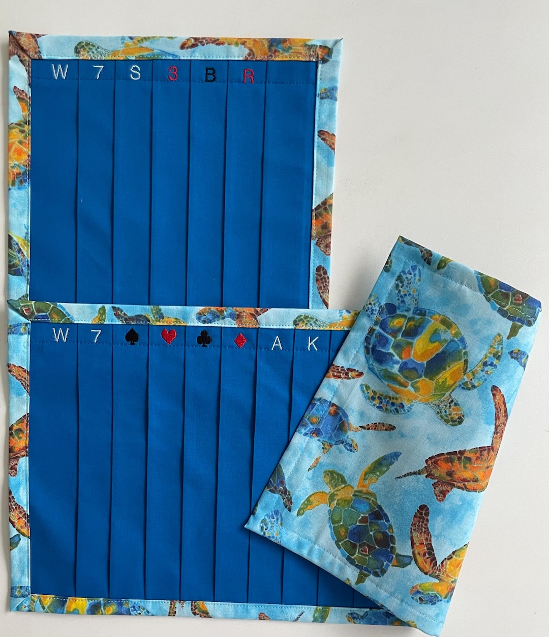 SAMBA Mat EMBROIDERED Card Holder Card Organizer Canasta Mat Free US ...