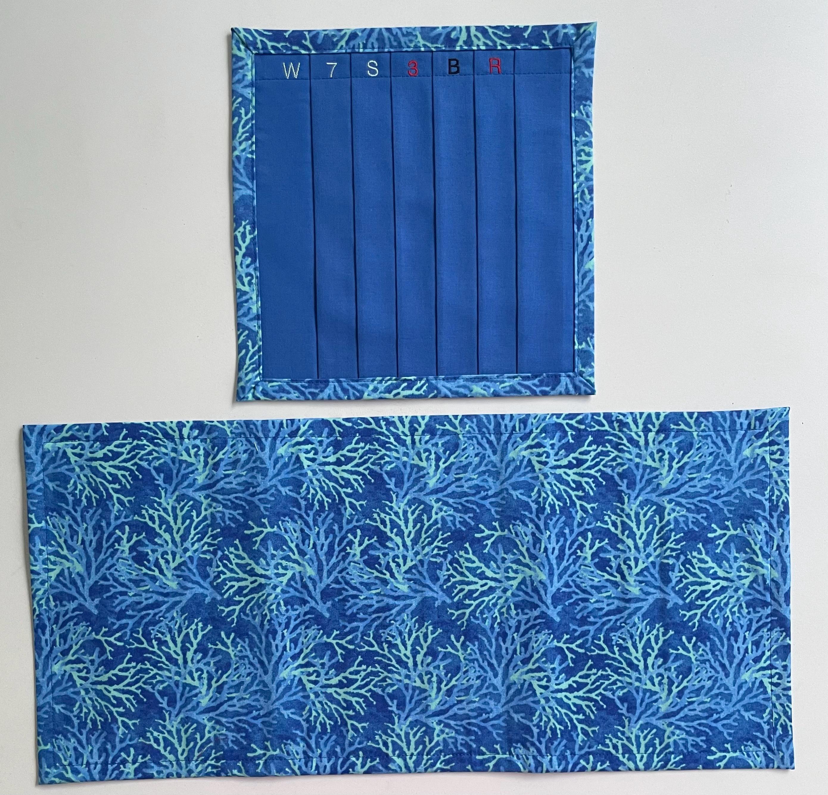 SAMBA Mat EMBROIDERED Card Holder Card Organizer Canasta Mat Free US ...