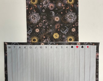 SAMBA Mat Card Holder EMBROIDERED Card Organizer Canasta Mat - Etsy