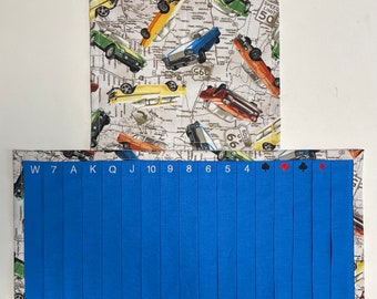 SAMBA Mat Card Holder EMBROIDERED Card Organizer Canasta Mat - Etsy