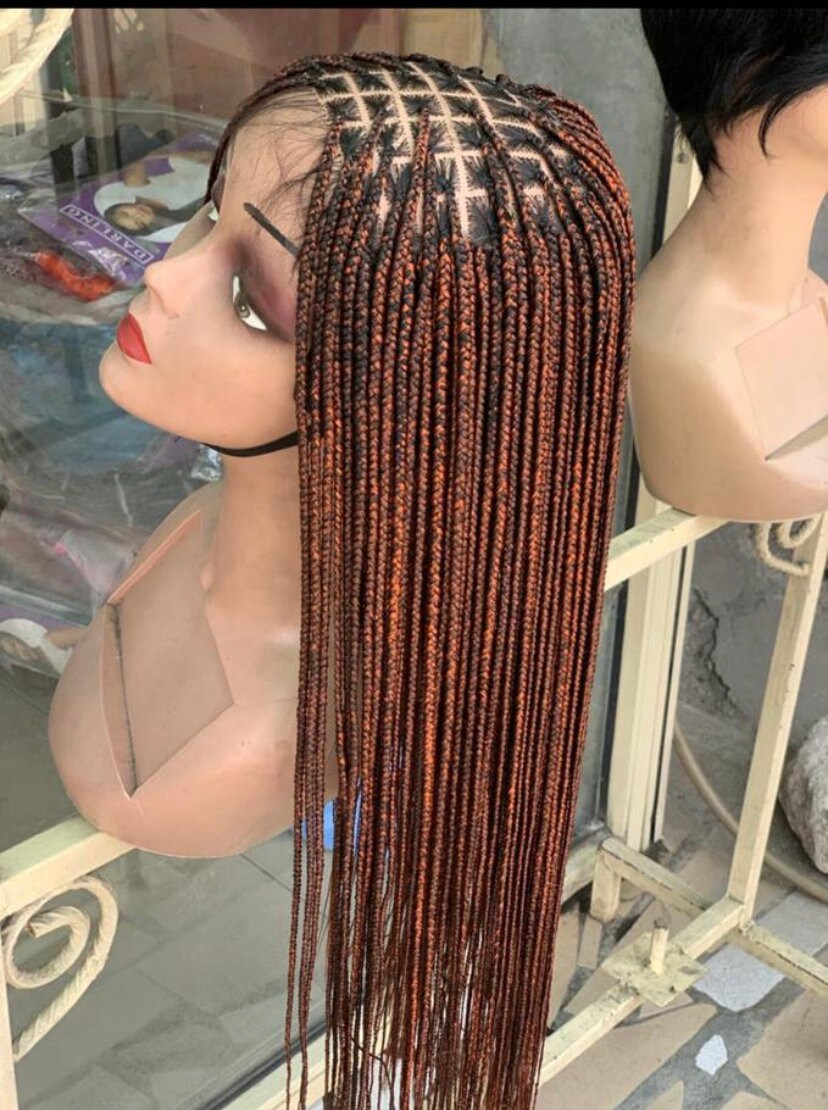 Knotless Braid, Braided Wig for Black Women, Wig, Fronter Wig, Baby ...