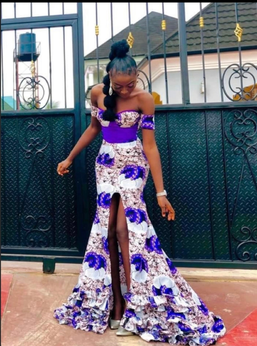 African Couple Dress, Ankara Couple Dress/africa Prom Dress,ankara ...