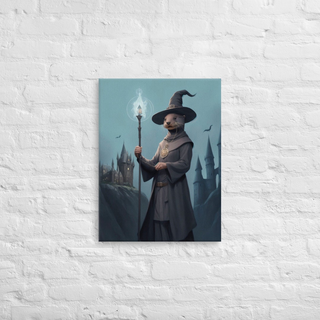 Otter Wizard Inspired by Harry Potter Hogwarts Hogwarts - Etsy