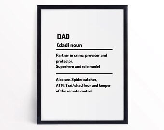 Funny Dad Definition | Etsy