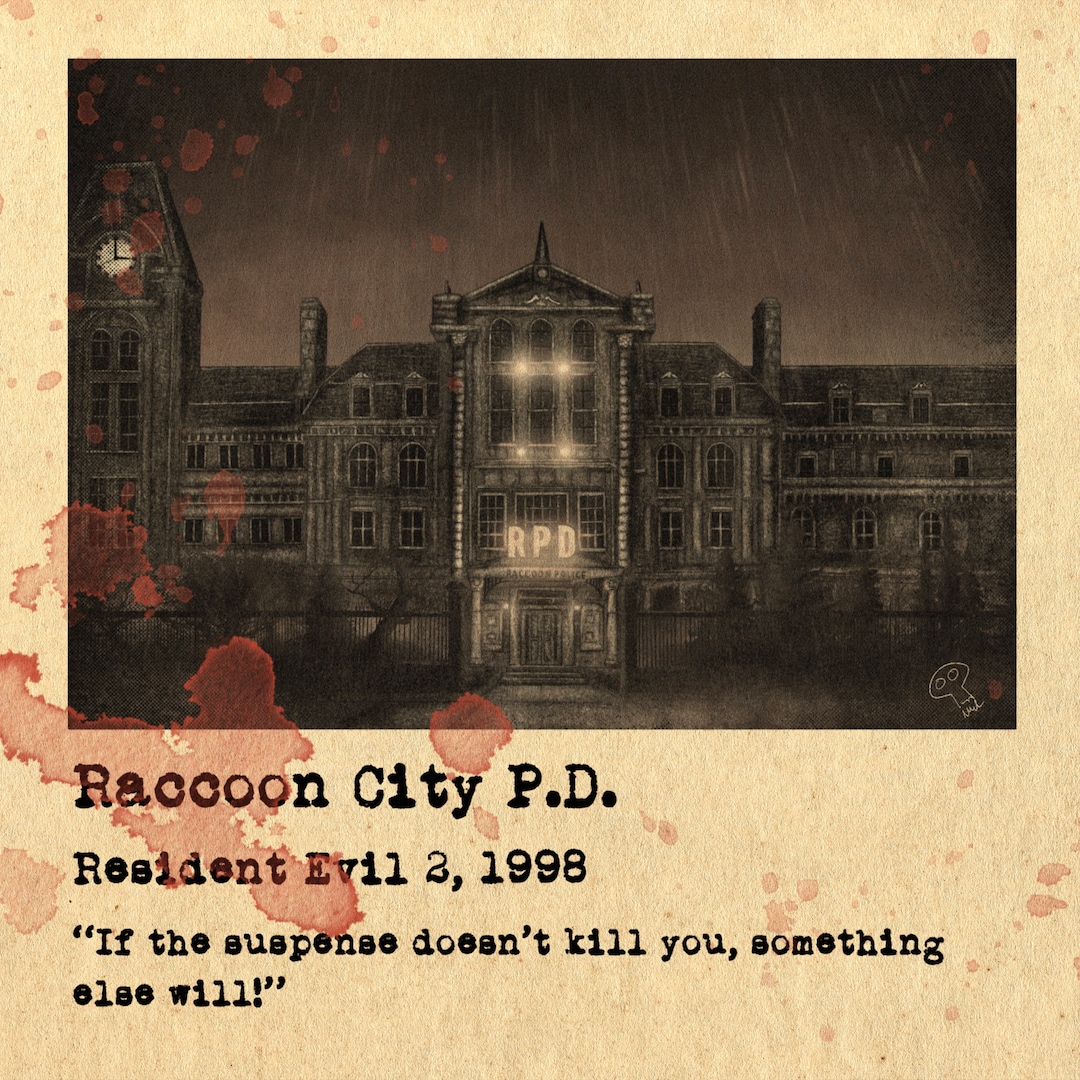 Biohazard - Raccoon City PD - Horror Houses - Etsy