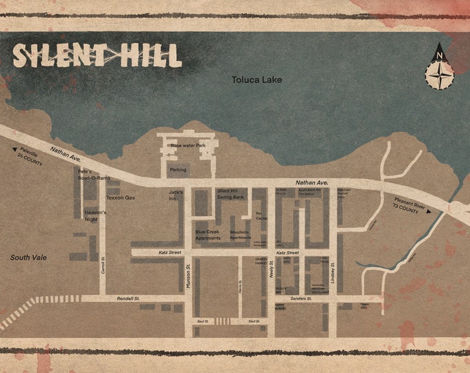 Silent Hill Map - Etsy