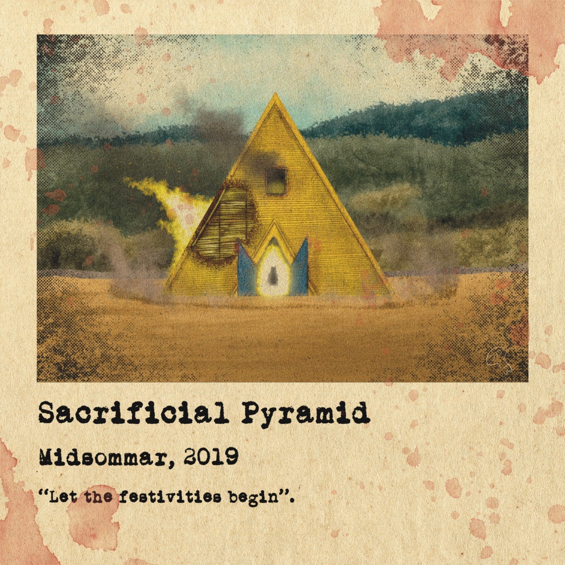 Midsommar Sacrificial Pyramid Horror Houses - Etsy