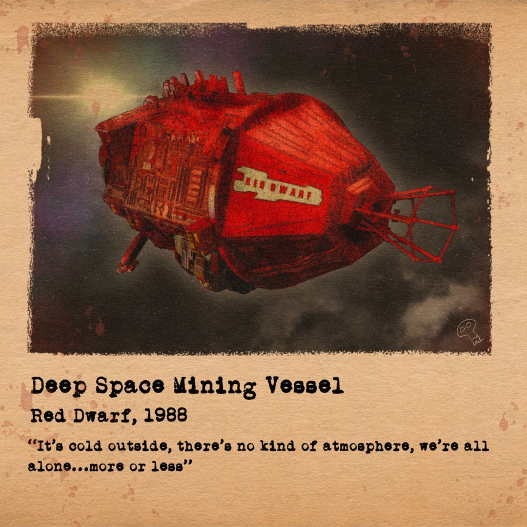 Deep Space Mining Vessel - Red Dwarf - Horror Houses - Etsy