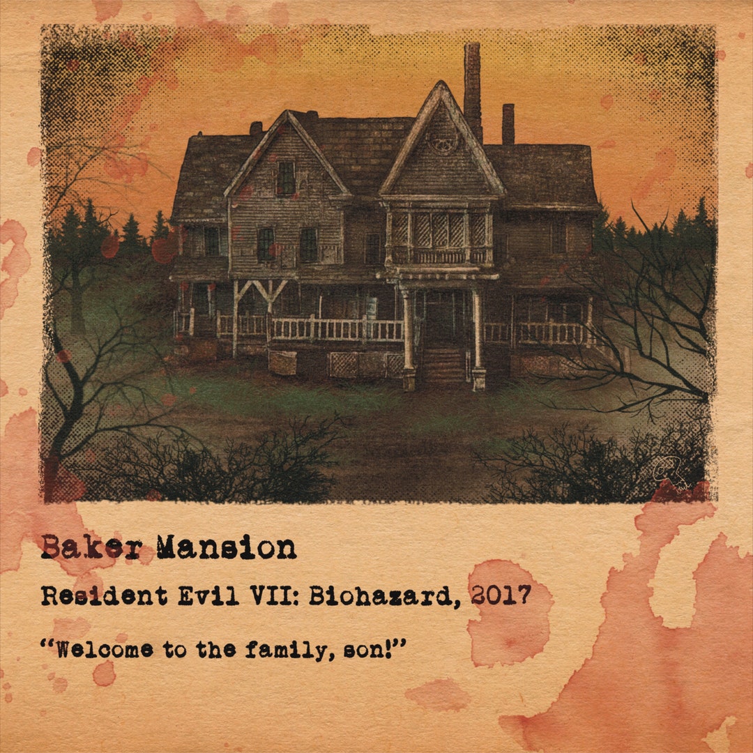 Baker Mansion - Horror Houses - Etsy