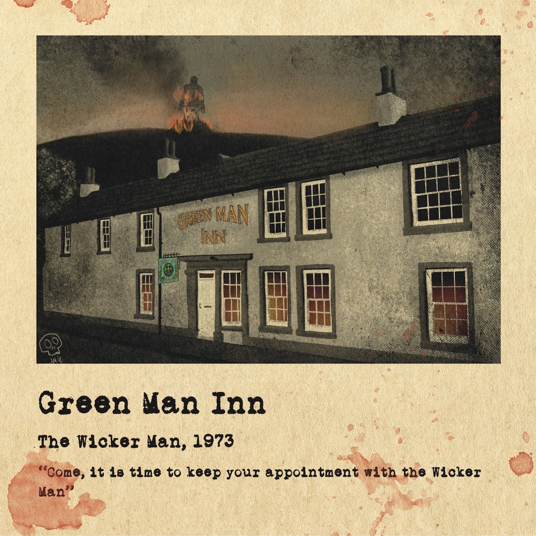 Green Man Inn - Horror Film Pubs and Bars - Etsy