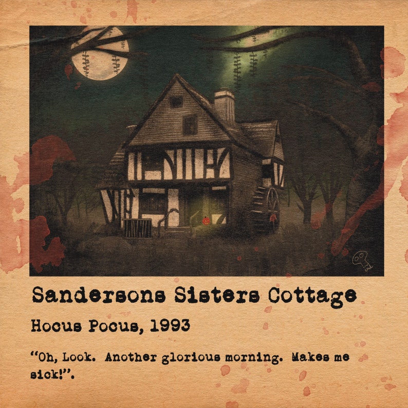 Sanderson Sisters Cottage Horror Houses - Etsy