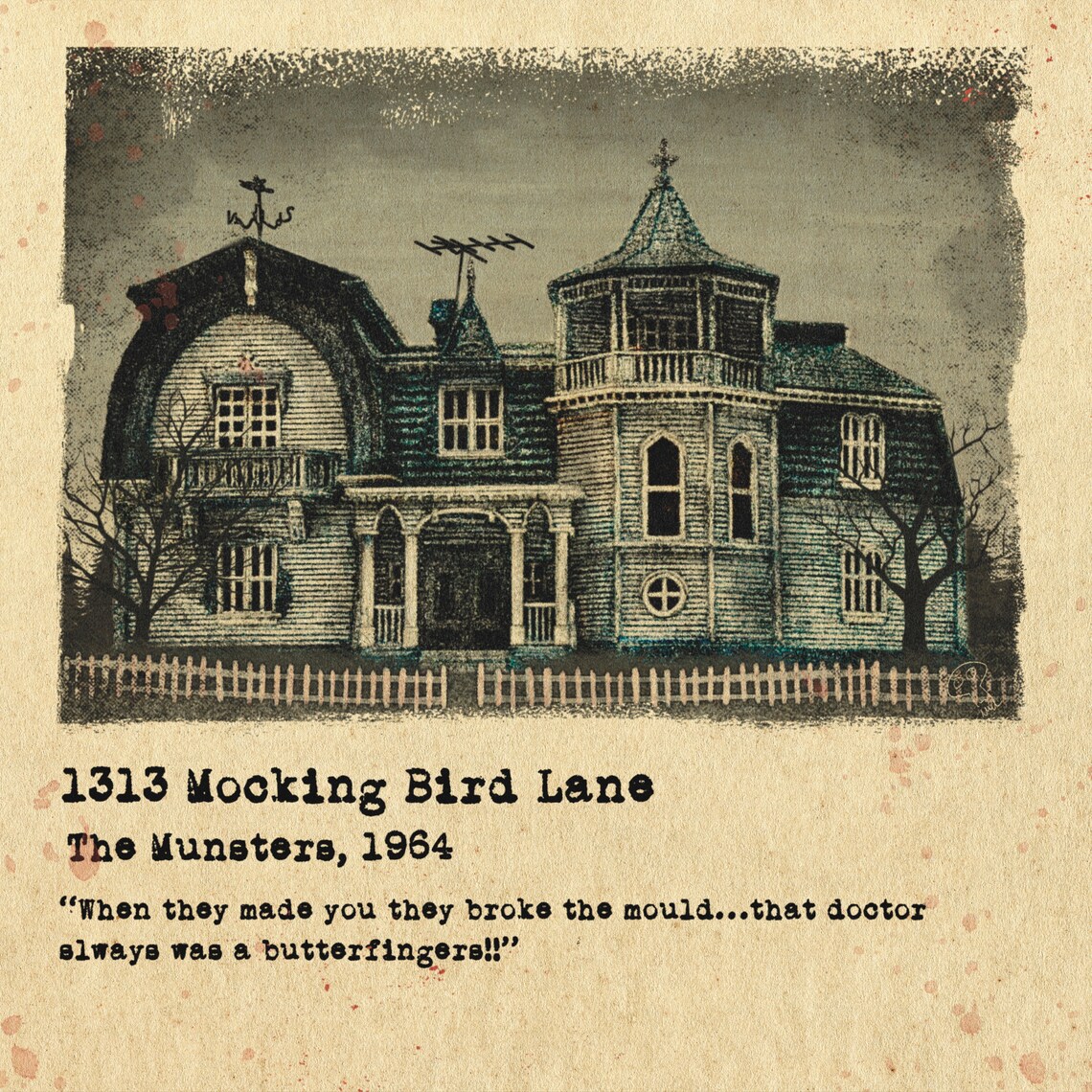 1313 Mocking Bird Lane - Horror Houses - Etsy