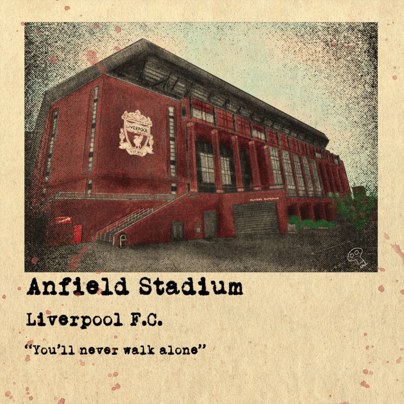 Anfield - Liverpool - Horror Houses - Etsy