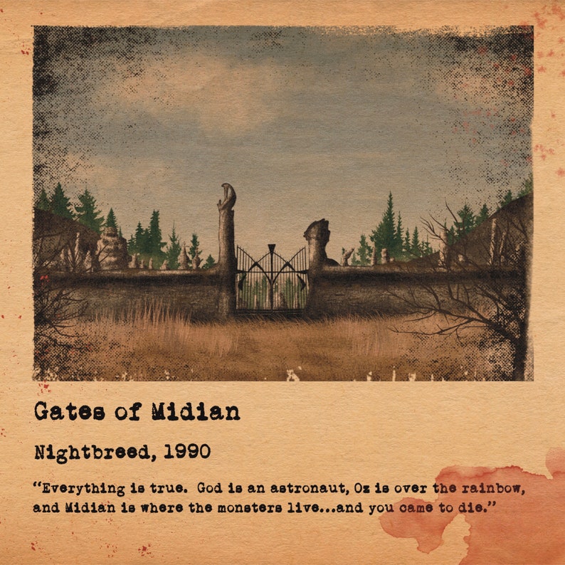 Gates of Midian - Nightbreed - Horror Houses - Etsy