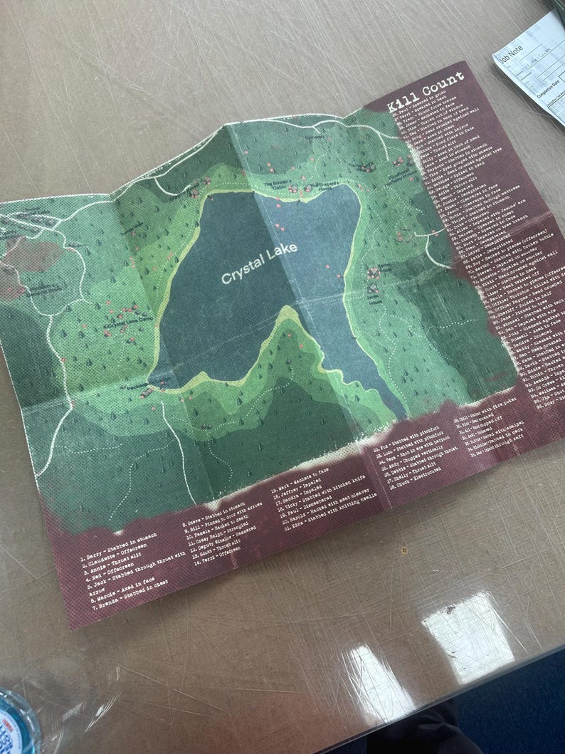 Crystal Lake Tourist Map - Etsy