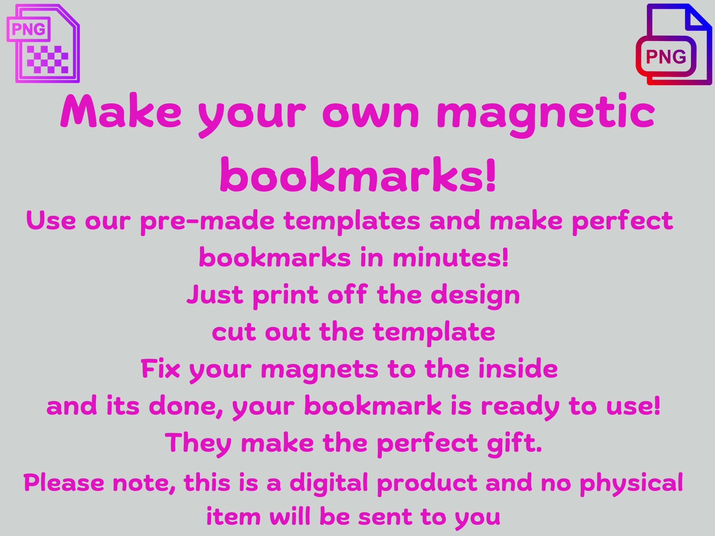 Magnetic Bookmark Template. Instant Digital Download, Woodland Folk ...