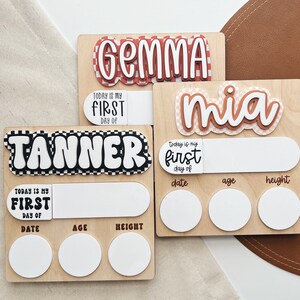 First Day of School Sign / Personalized First Day of School Sign / Dry ...
