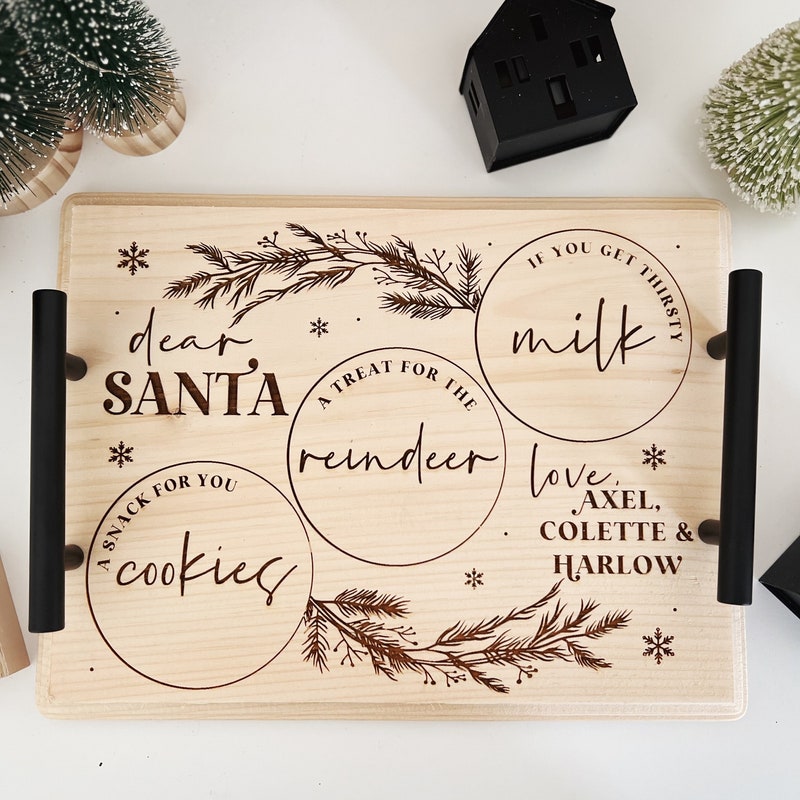 Santa Tray - Etsy