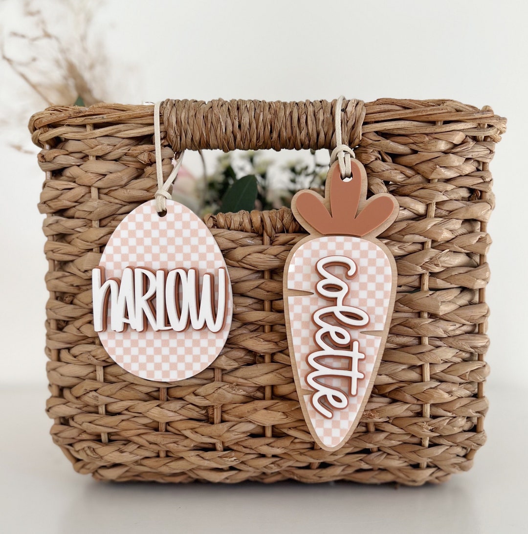 Easter Bunny Basket Tag / Easter Basket Tag / Personalized Easter ...
