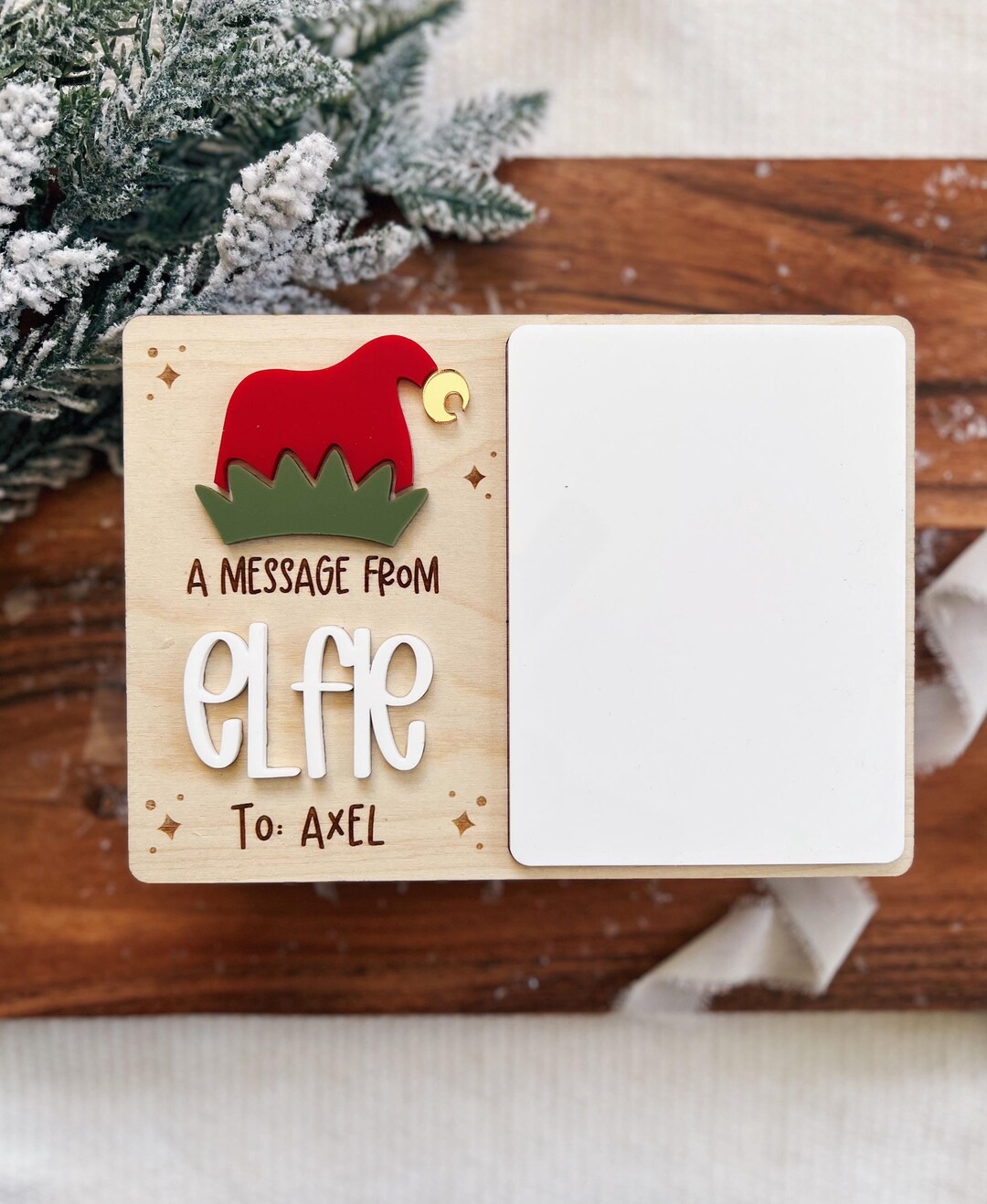 Message From Elf Sign | Elf Message Board | Dry Erase Elf Sign ...