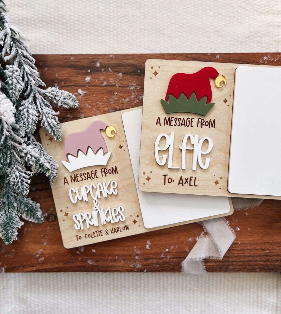 Message From Elf Sign | Elf Message Board | Dry Erase Elf Sign ...