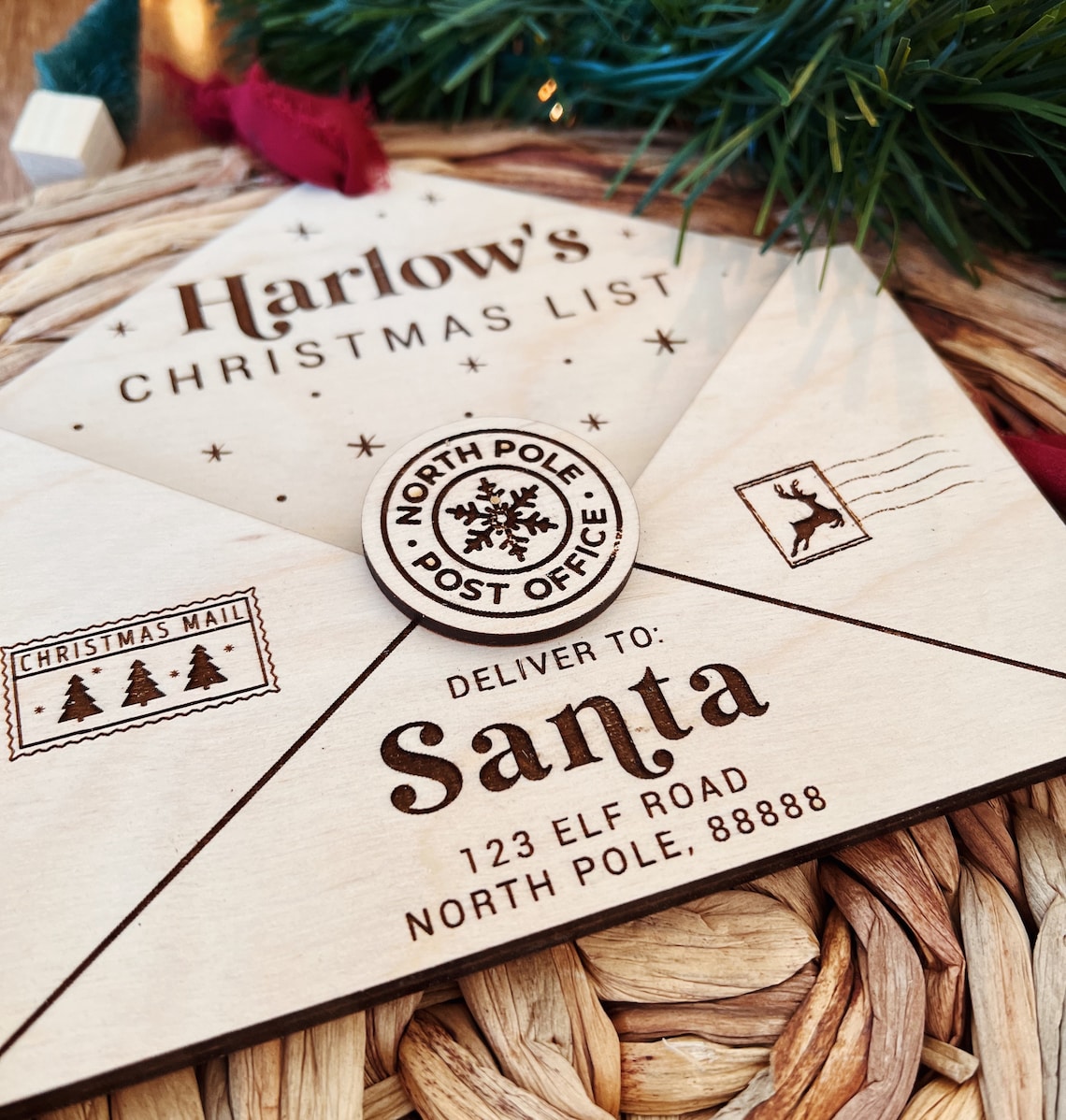 Letter to Santa Ornament Personalized Christmas List - Etsy