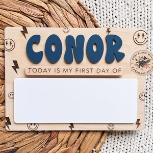 First Day of School Sign / Personalized First Day of School Sign / Dry ...