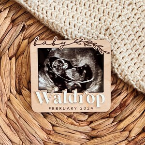 Magnetic Photo Frame | Ultrasound Magnetic Frame | Baby Announcement ...