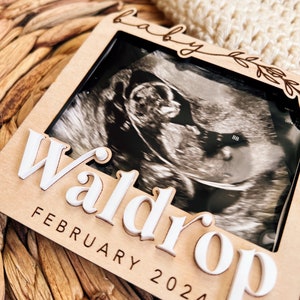 Magnetic Photo Frame | Ultrasound Magnetic Frame | Baby Announcement ...