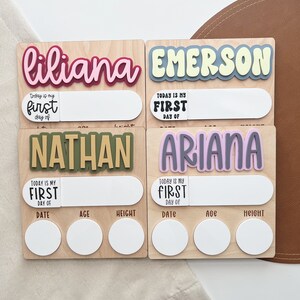 First Day of School Sign / Personalized First Day of School Sign / Dry ...
