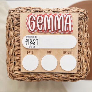 First Day of School Sign / Personalized First Day of School Sign / Dry ...