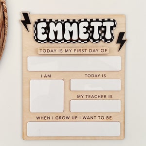 First Day of School Sign / Personalized First Day of School - Etsy