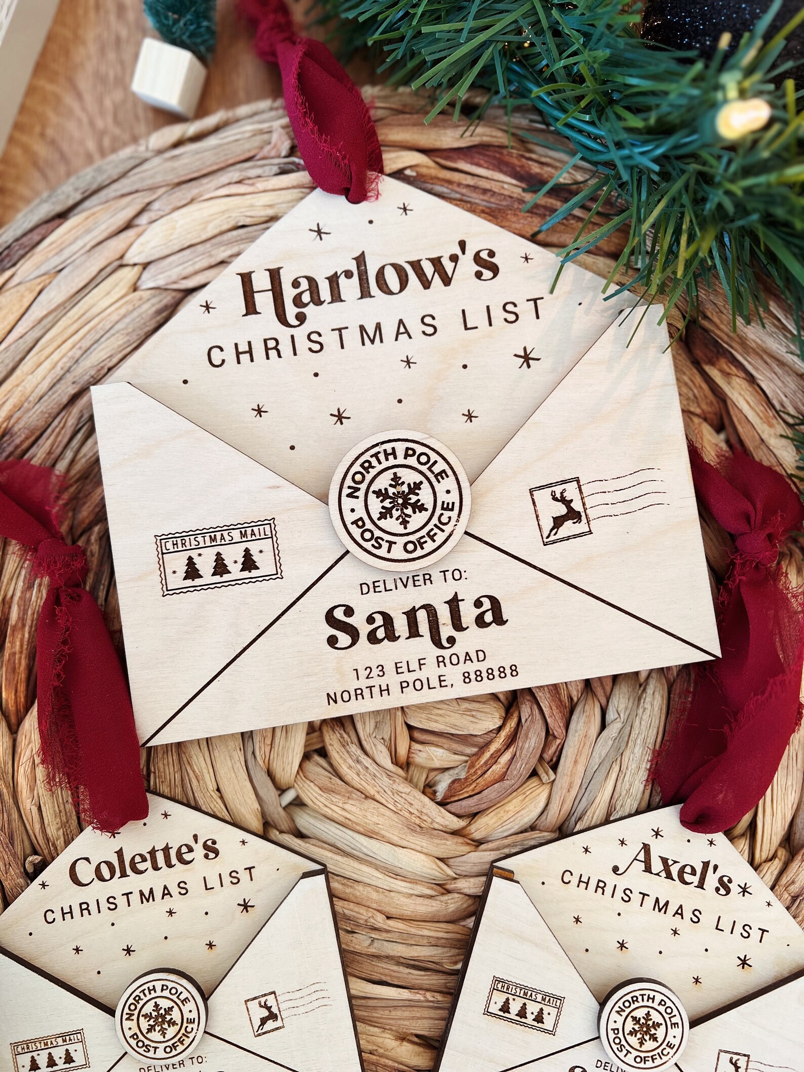 Letter to Santa Ornament Personalized Christmas List - Etsy