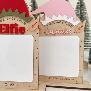 Message From Your Elf Stand | Dry Erase Elf Sign | Personalized Elf Sign | Elf Prop | Elf ...