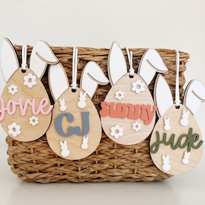 Easter Bunny Basket Tag / Easter Basket Tag / Personalized Easter ...