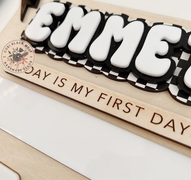 First Day of School Sign / Personalized First Day of School Sign / Dry ...