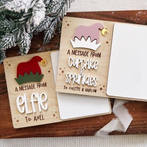 Message From Elf Sign | Elf Message Board | Dry Erase Elf Sign ...
