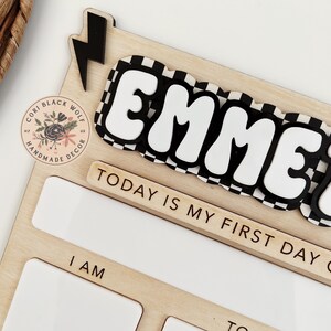 First Day of School Sign / Personalized First Day of School Sign / Dry ...
