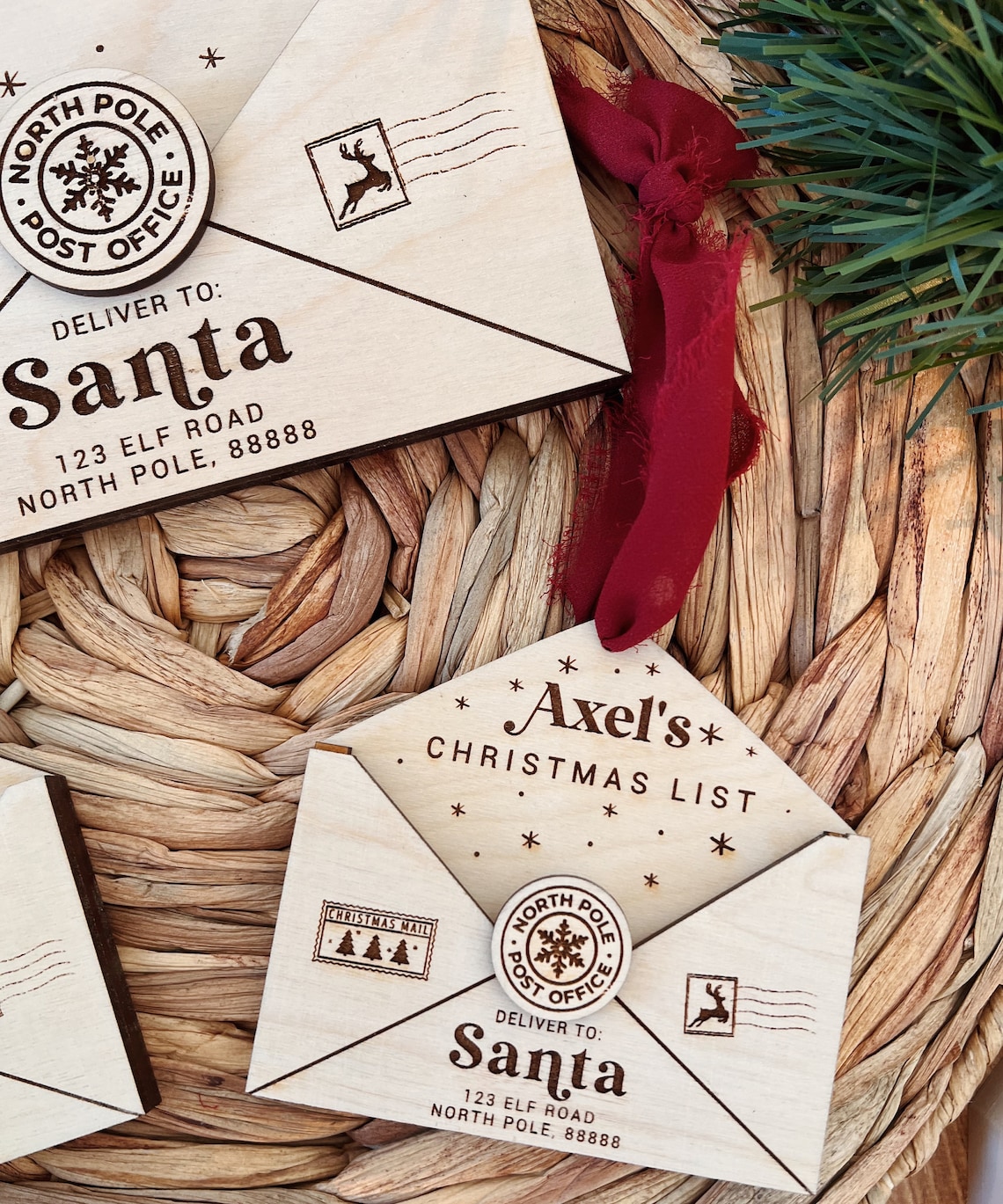 Letter to Santa Ornament, Personalized Christmas List Ornament, Letter ...