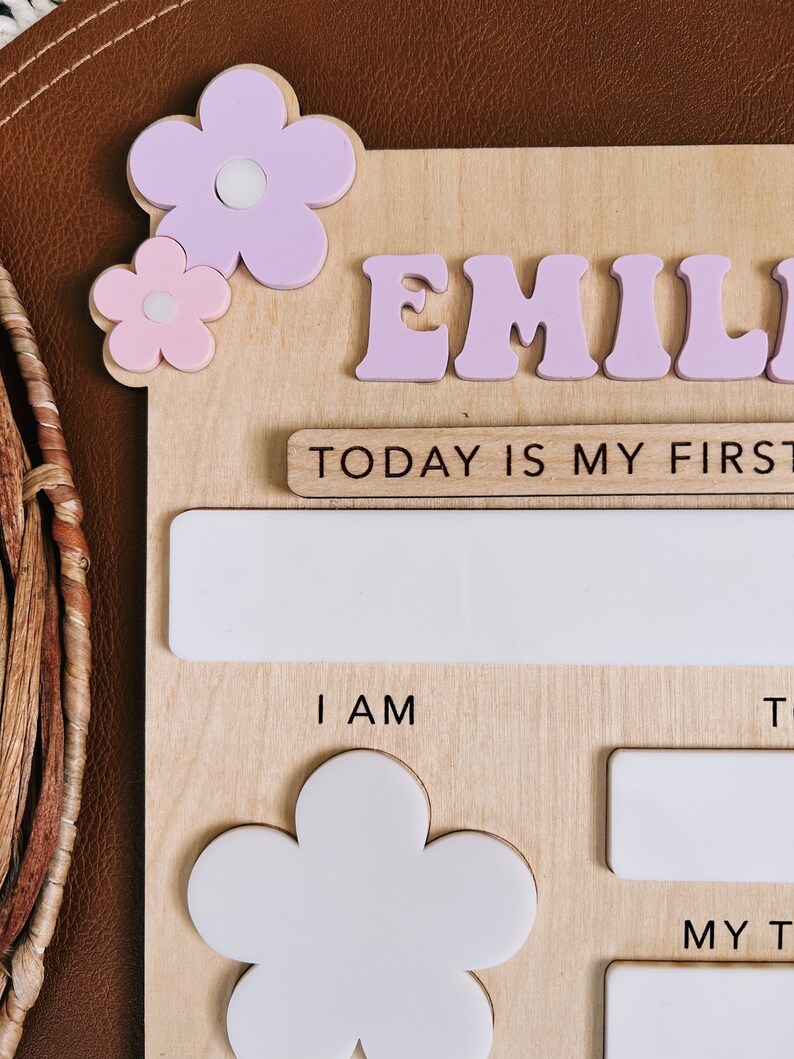 First Day of School Sign / Personalized First Day of School Sign / Dry ...