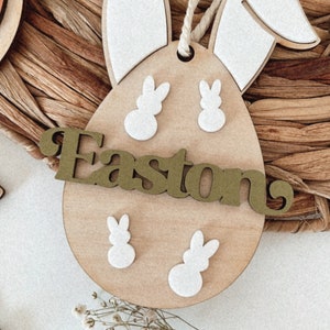 Easter Bunny Basket Tag / Easter Basket Tag / Personalized Easter ...