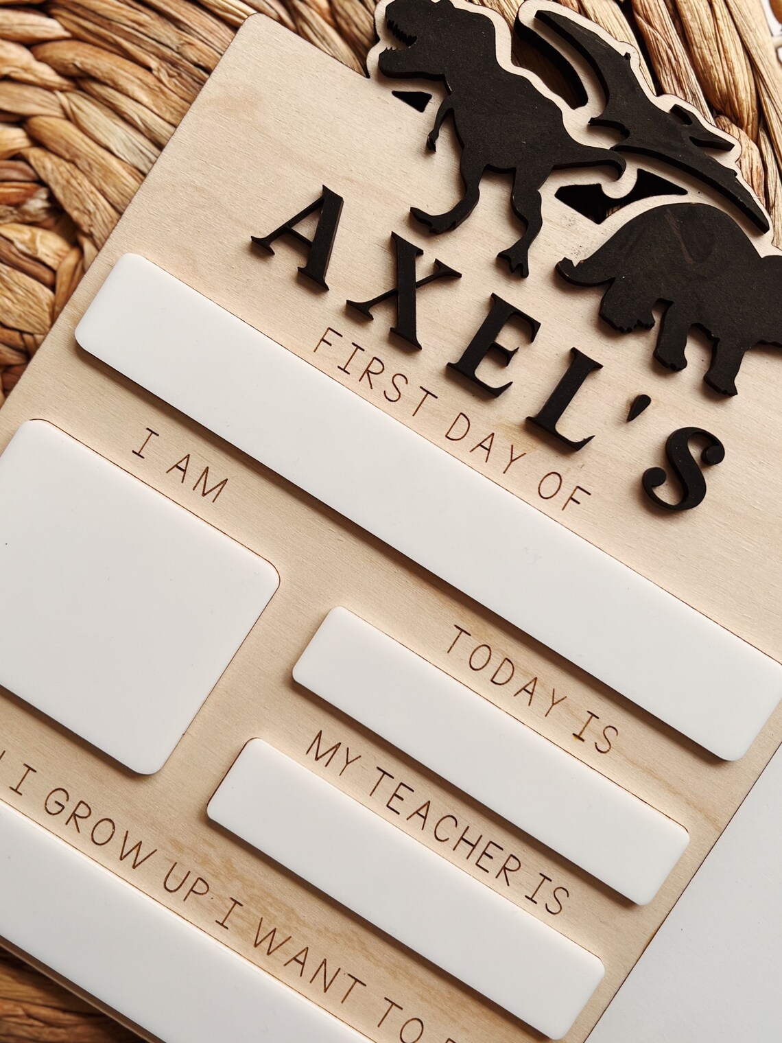 Dinosaur First Day of School Sign / Personalized First Day of - Etsy