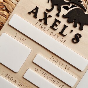 Dinosaur First Day of School Sign / Personalized First Day of - Etsy