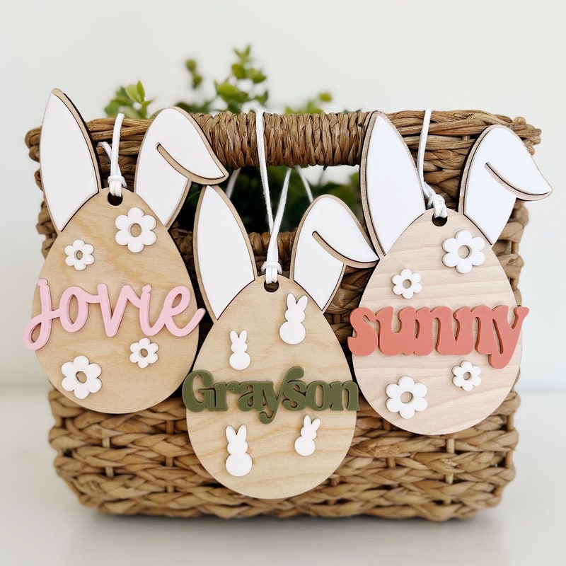 Easter Basket Tags - Etsy