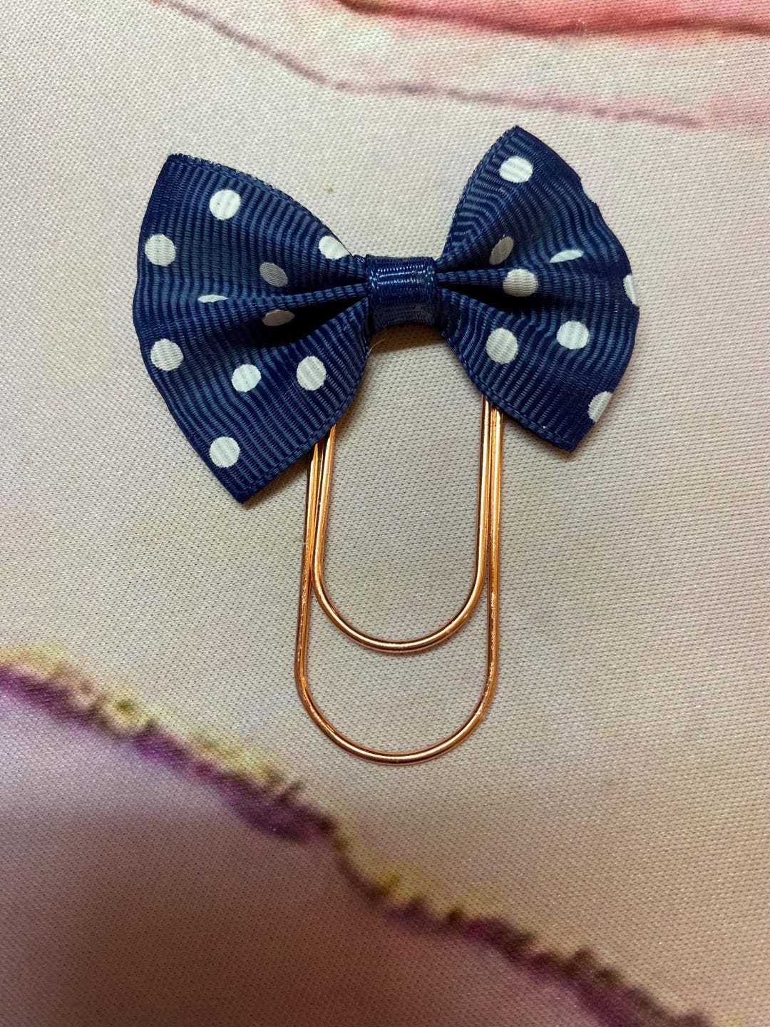 Pastel Bow Paper Clip - Handmade Bow Paper Clip, Planner Accessories ...