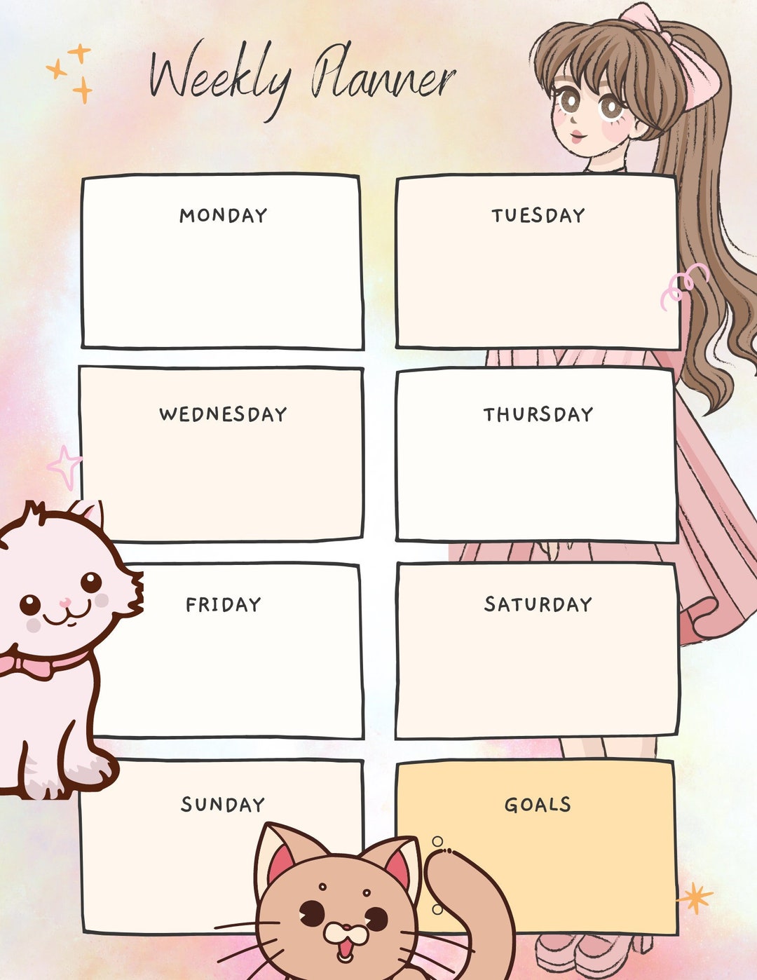 Digital Daily Planner, to Do List Planner to Stay Organized - Etsy