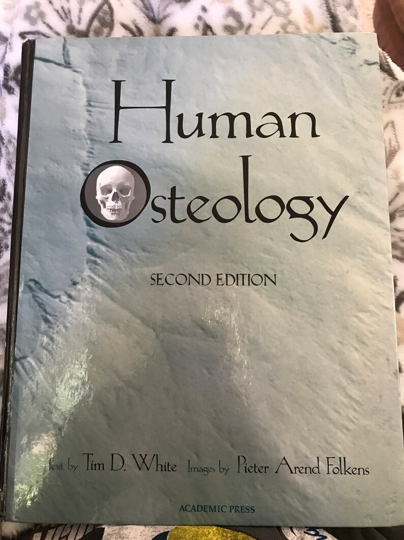 Human Osteology 2nd Ed. Tim D White - Etsy