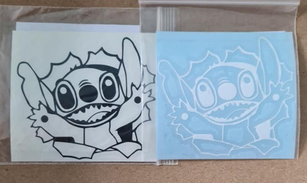 Stitch Vinyl Sticker - Etsy