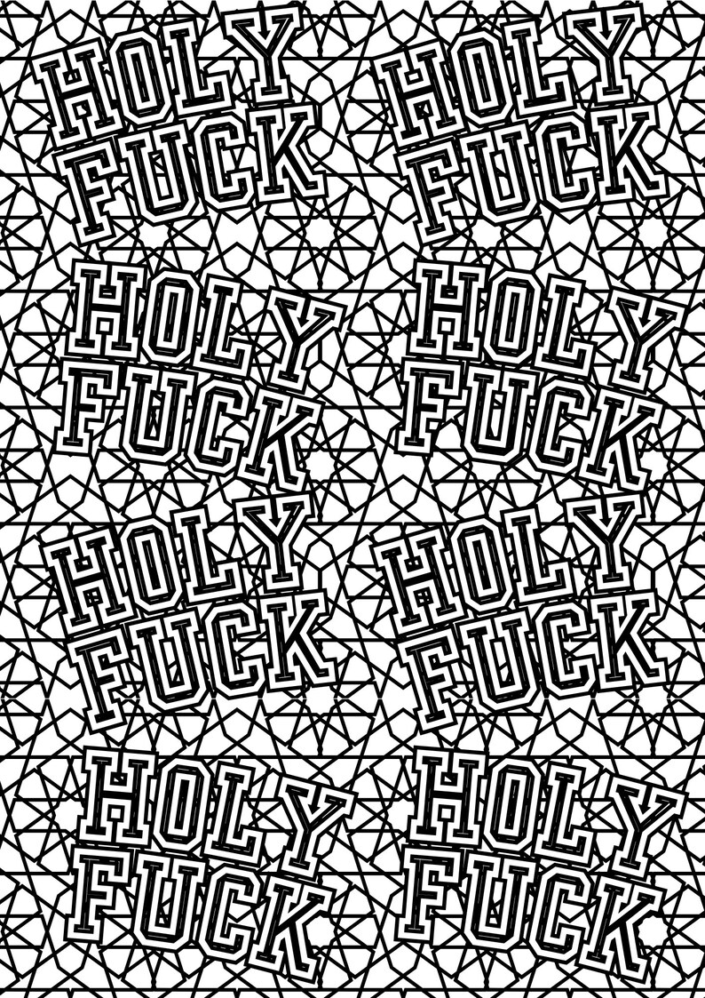 Cheeky Slogan Adult Colouring Page - Etsy